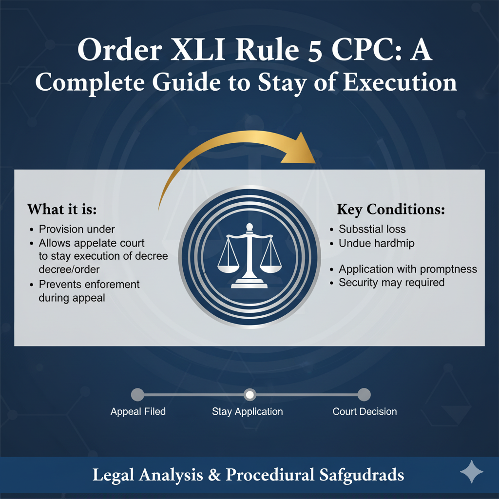 Order XLI Rule 5 CPC: A Complete Guide to Stay of Execution