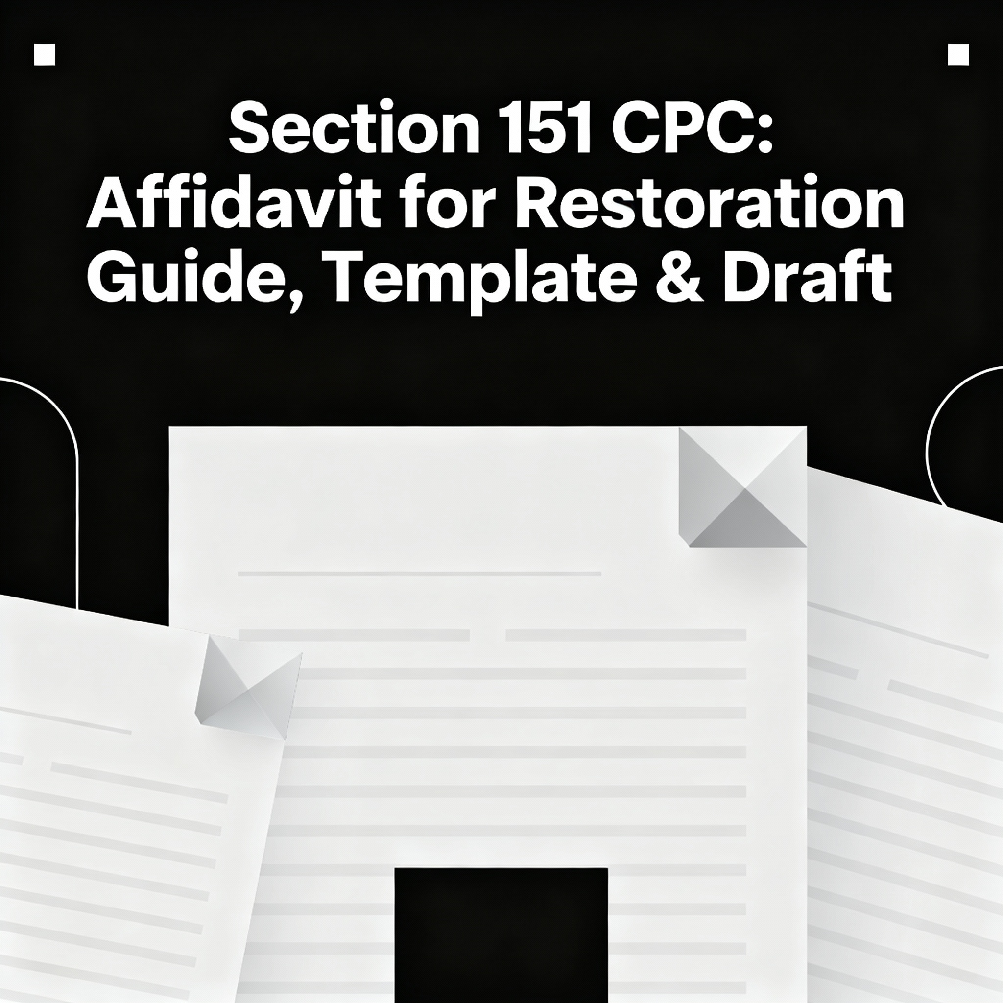 Section 151 CPC: Affidavit for Restoration Guide, Template & Draft