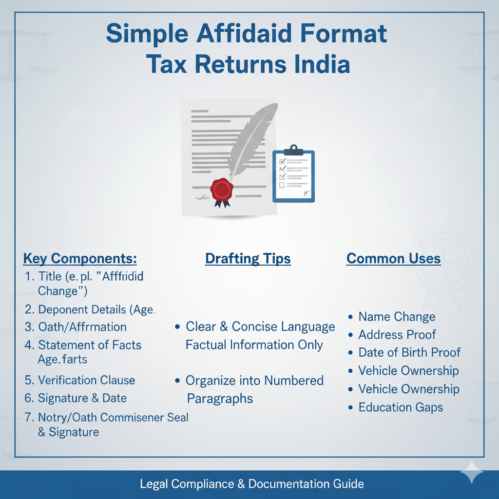 Simple Affidavit Format India: Guide & Local Language Templates