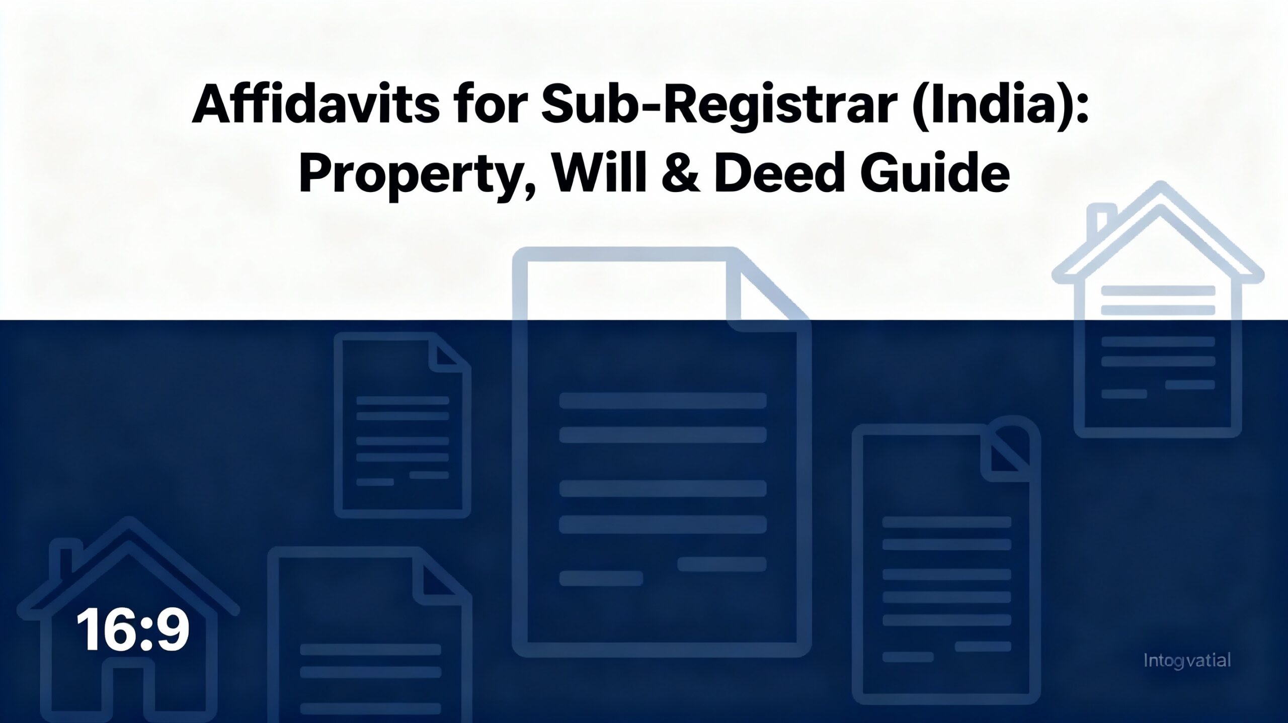 Affidavits for Sub-Registrar (India): Property, Will & Deed Guide