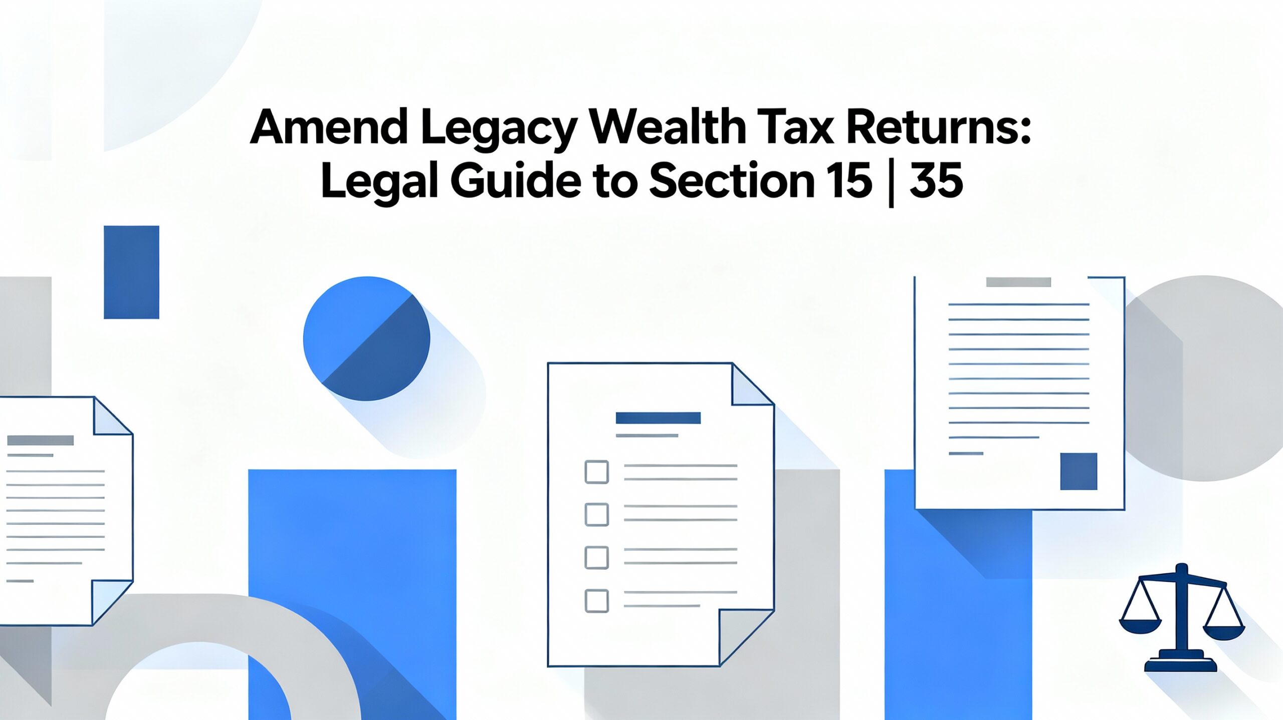 Amend Legacy Wealth Tax Returns: Legal Guide to Section 15 | 35