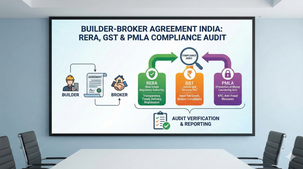 Builder-Broker Agreement India: RERA, GST & PMLA Compliance Audit