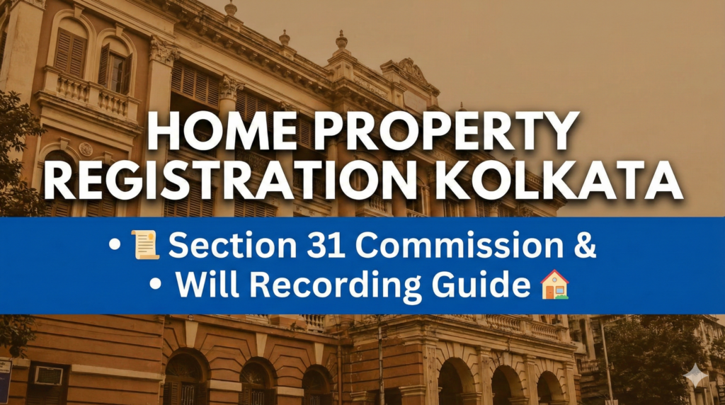 Home Property Registration Kolkata: Section 31 Commission & Will ...