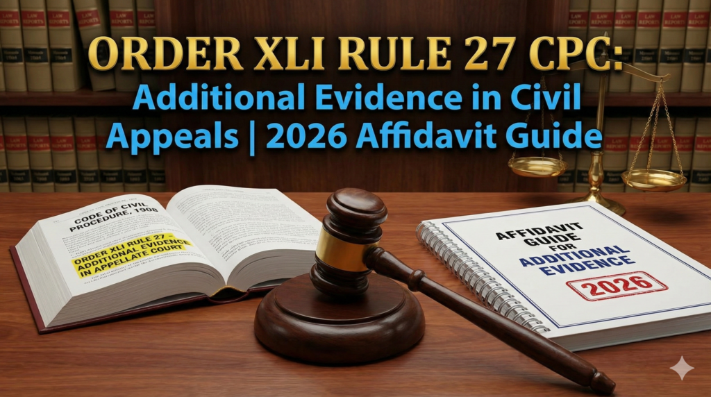 Order XLI Rule 27 CPC: Additional Evidence in Civil Appeals | 2026 ...
