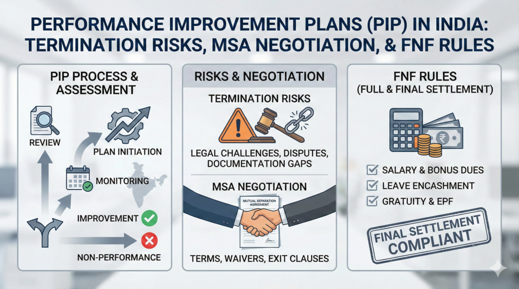 Performance Improvement Plans (PIP) in India: Termination Risks, MSA ...
